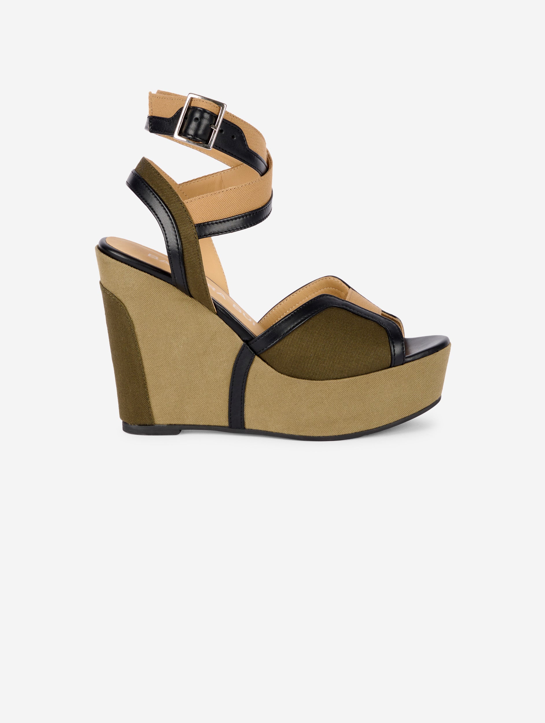 Women Shoes | denim and leather wedge sandals | Barbara Bui Official ...