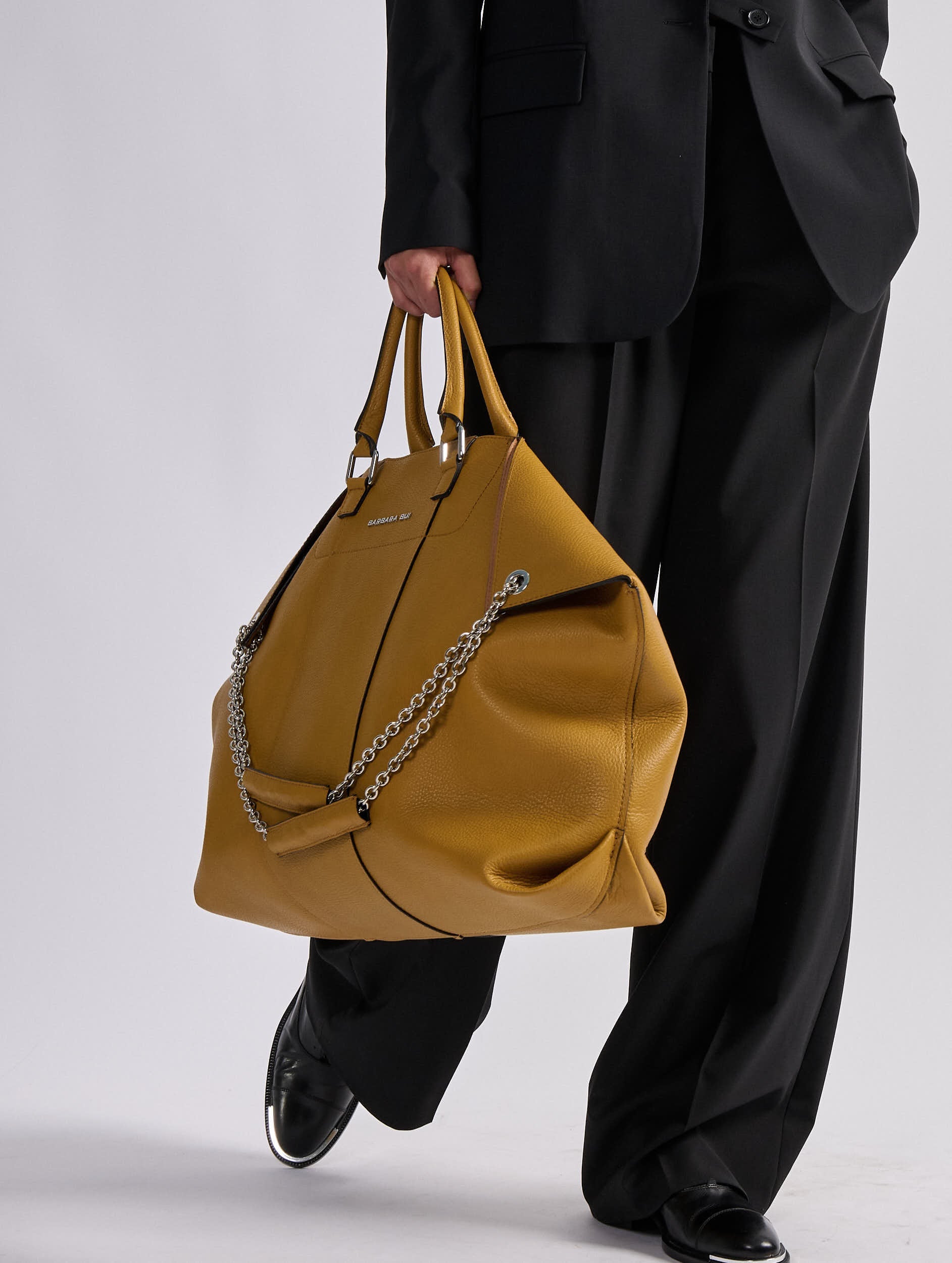 Women bags | "Big Chamallow" bag in mustard leather | Barbara Bui ...